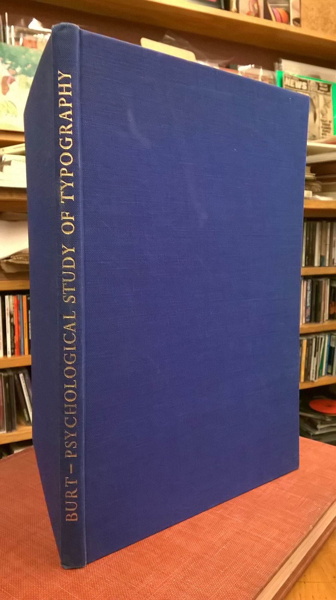 A Psychological Study of Typography by Cyril Burt: Very good Hard cover ...