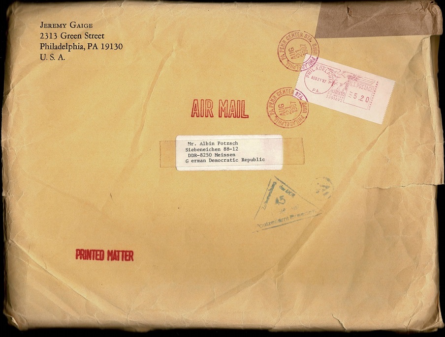 German Chess Personalia (revised June 26, 1986 Proof and signed letter ...