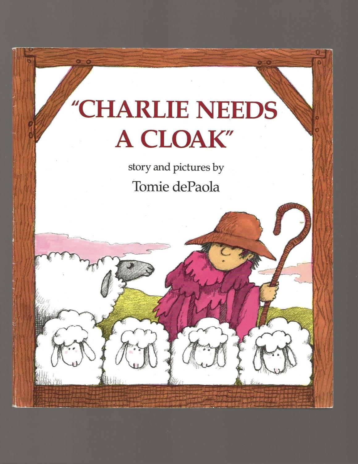 Charlie Needs a Cloak by Tomie dePaola: NF/F Soft cover (1982) Signed ...