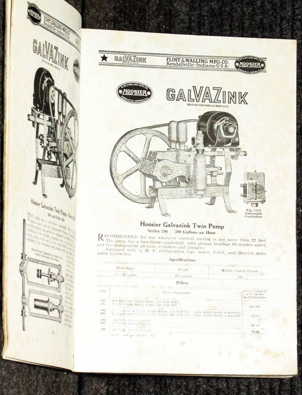Galvazink Star Windmill Towers Hoosier Power Working Heads. 1931 by ...