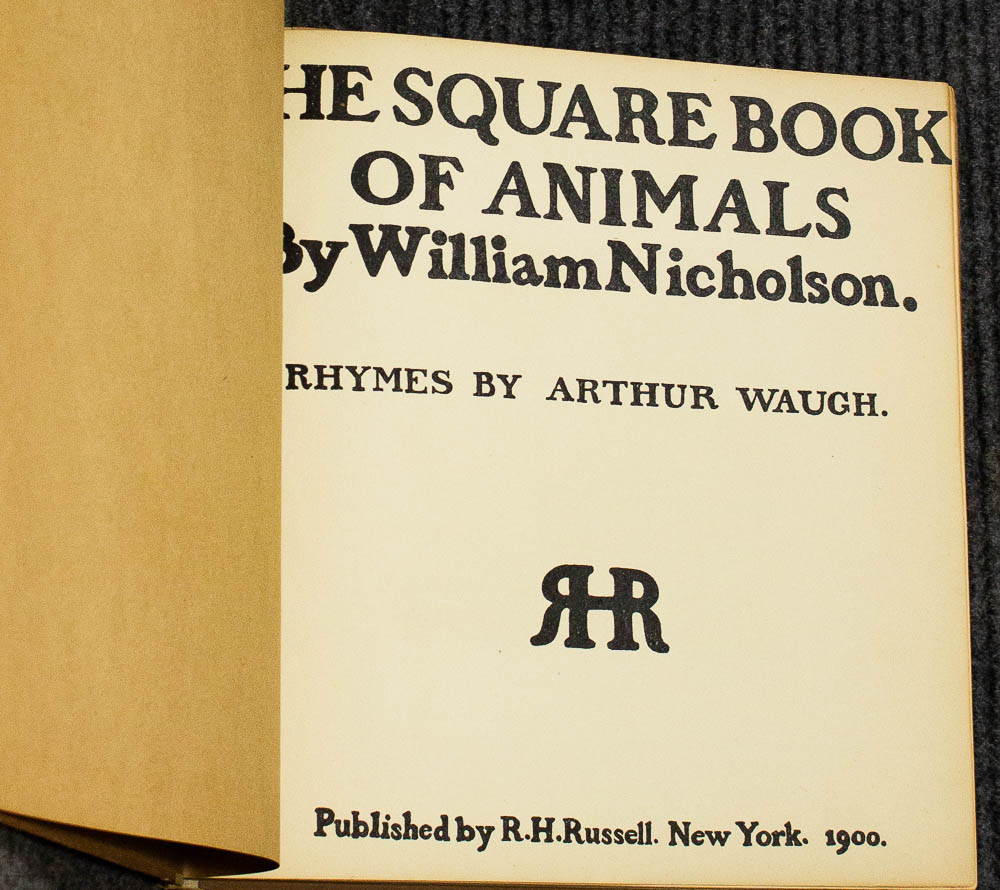 The Square Book Of Animals. Rhymes By Arthur Waugh [1900] by Nicholson ...