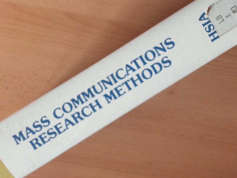 Mass Communications Research Methods: A Step-by-Step Approach. by Hsia ...