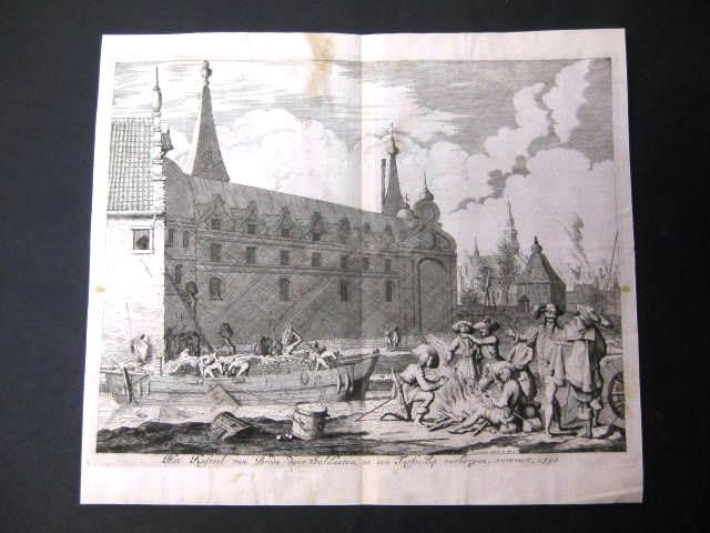 Het kasteel van Breda door soldaaten in een Turfschip verborgen ...