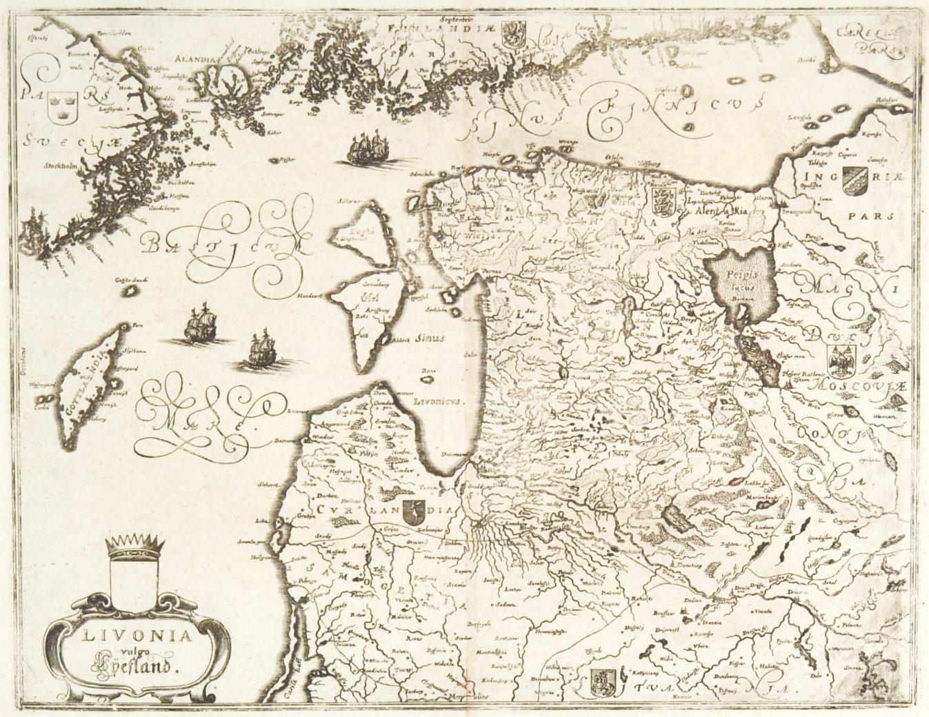 LIVLAND. - Karte. "Livonia vulgo Lyefland".: Art / Print / Poster ...