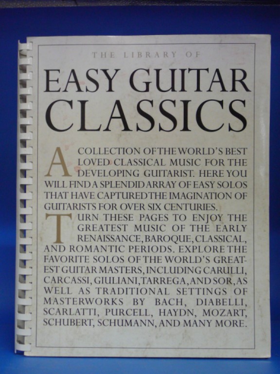 The Library of Easy Guitar Classics by Amsco Publications: Gut ...