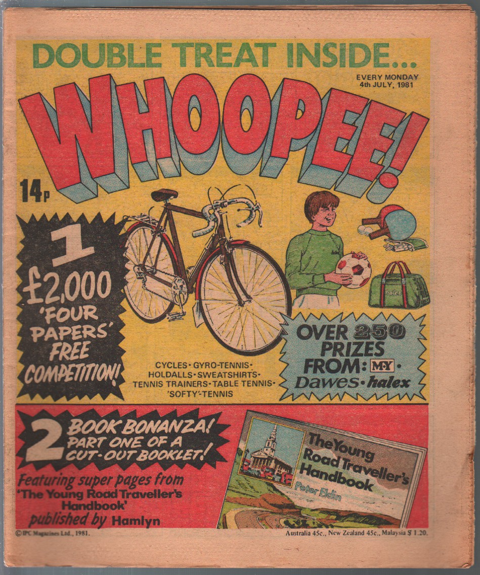 Whoopee! 7/4/1981-UK tabloid comic book-Tom Horror-Lolly Pop-Frankie ...