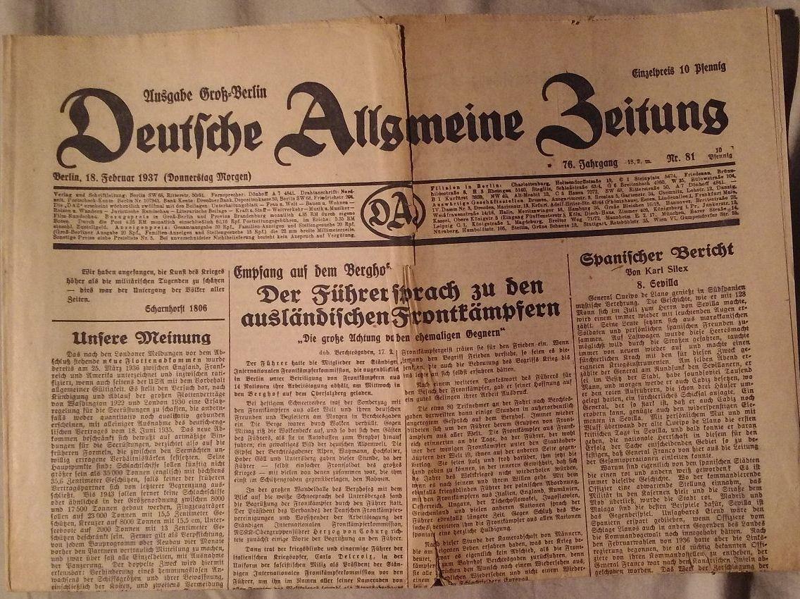 deutsche allgemeine zeitung - ZVAB