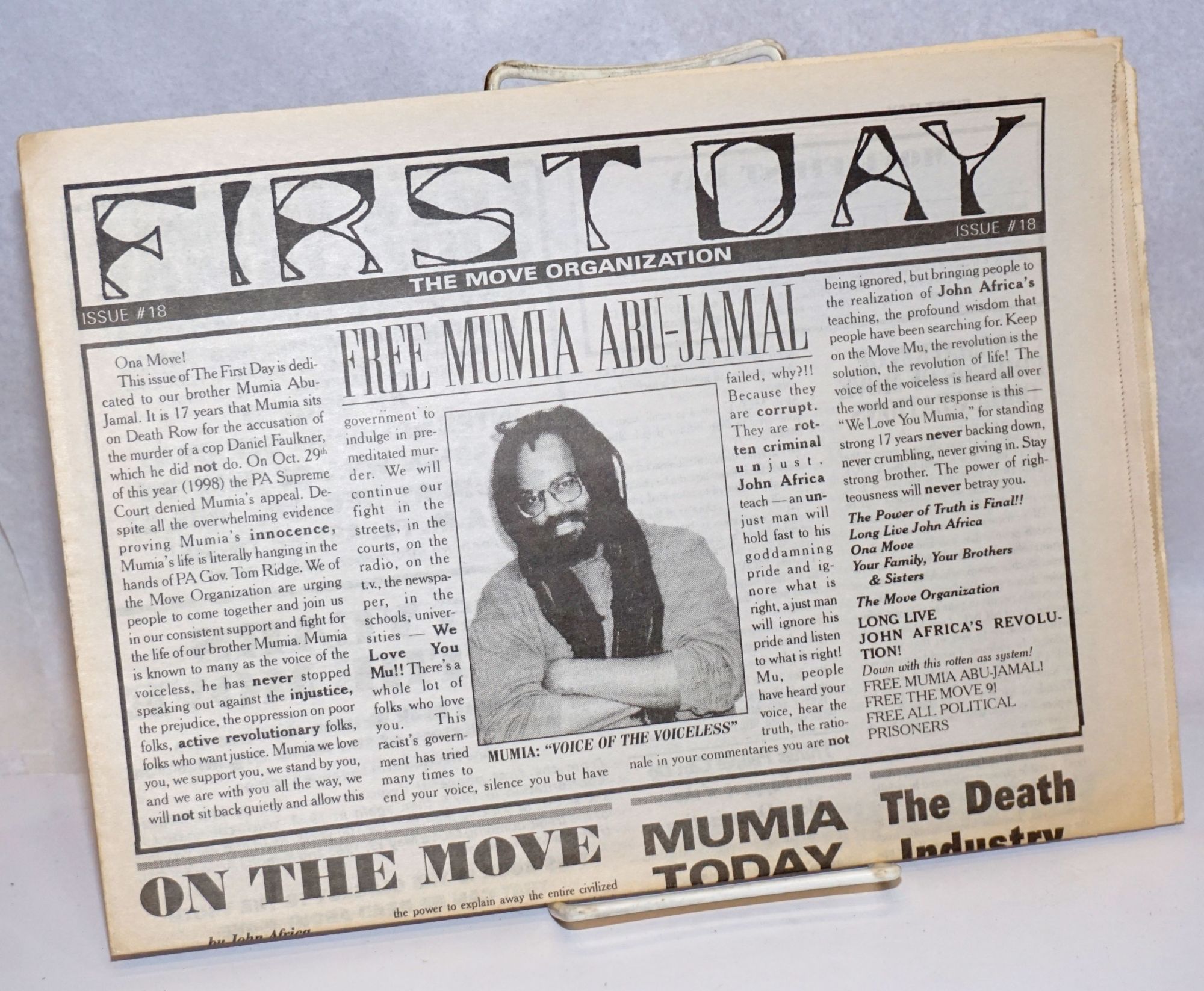 First day. No. 18 by MOVE Organization: (1998) Magazine / Periodical ...