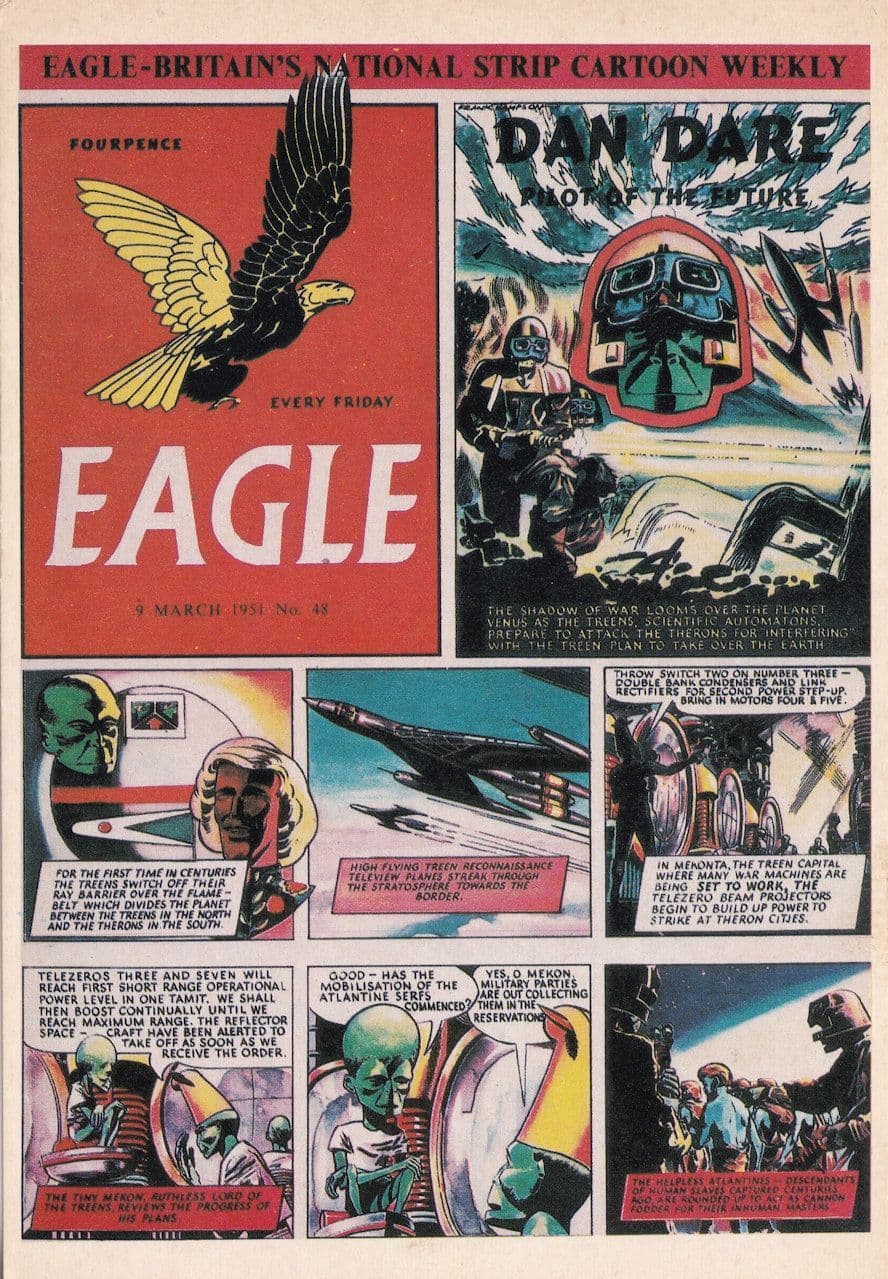 The Eagle Dan Dare Antique Comic Rare Postcard: Manuscript / Paper ...