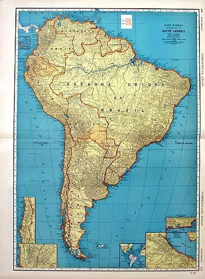 Rand McNally Standard Map of South America by Rand McNally & Co.: (1938 ... Rand McNally Standard Map of South America by Rand McNally & Co.: (1938 ...