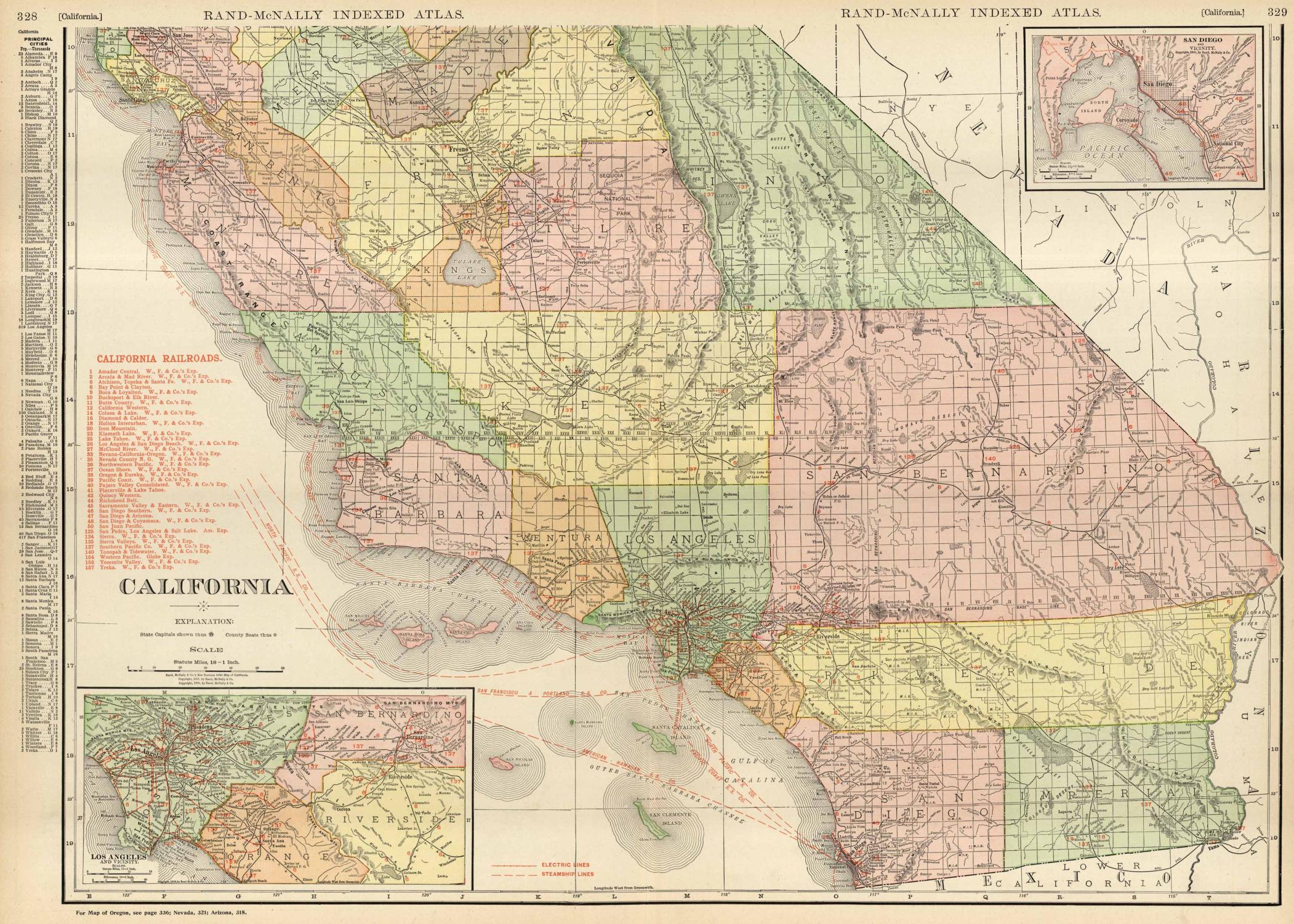 McNally's 1923 Map of Southern California by Rand McNally & Co.: (1923 ... McNally's 1923 Map of Southern California by Rand McNally & Co.: (1923 ...