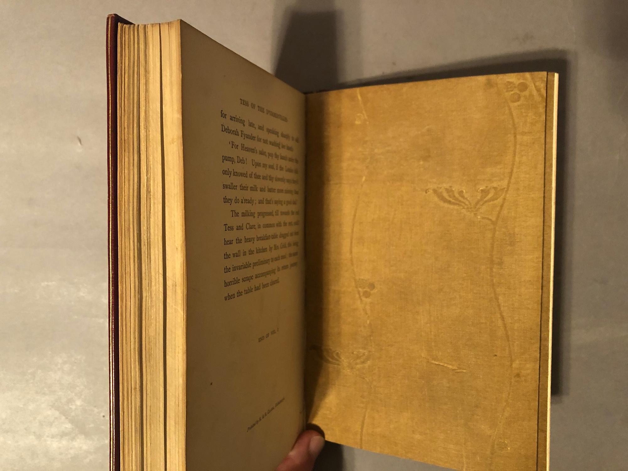 Tess Of The Durbervilles A Pure Woman By Hardy Thomas Fine Leather