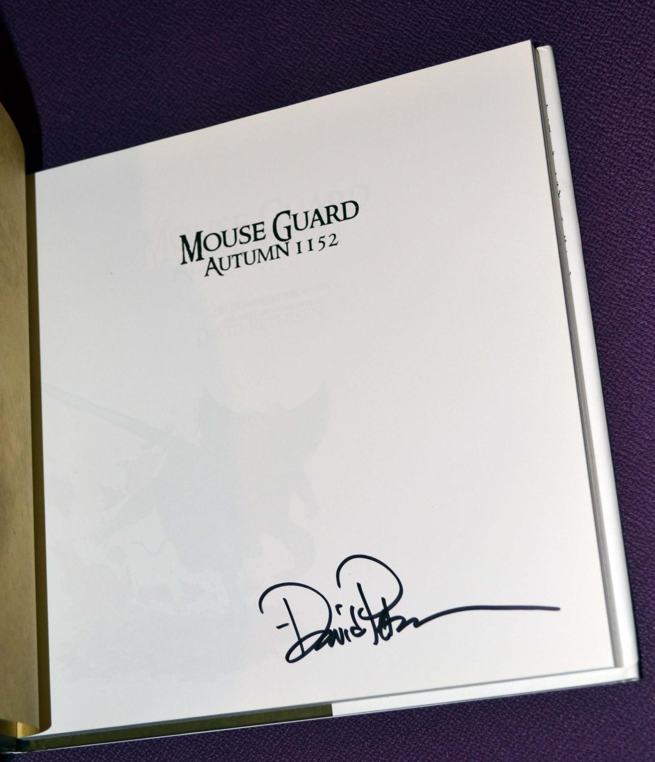 Mouse Guard - Autum 1152 SIGNED (1st UK Edition . Third Print thus) by ...
