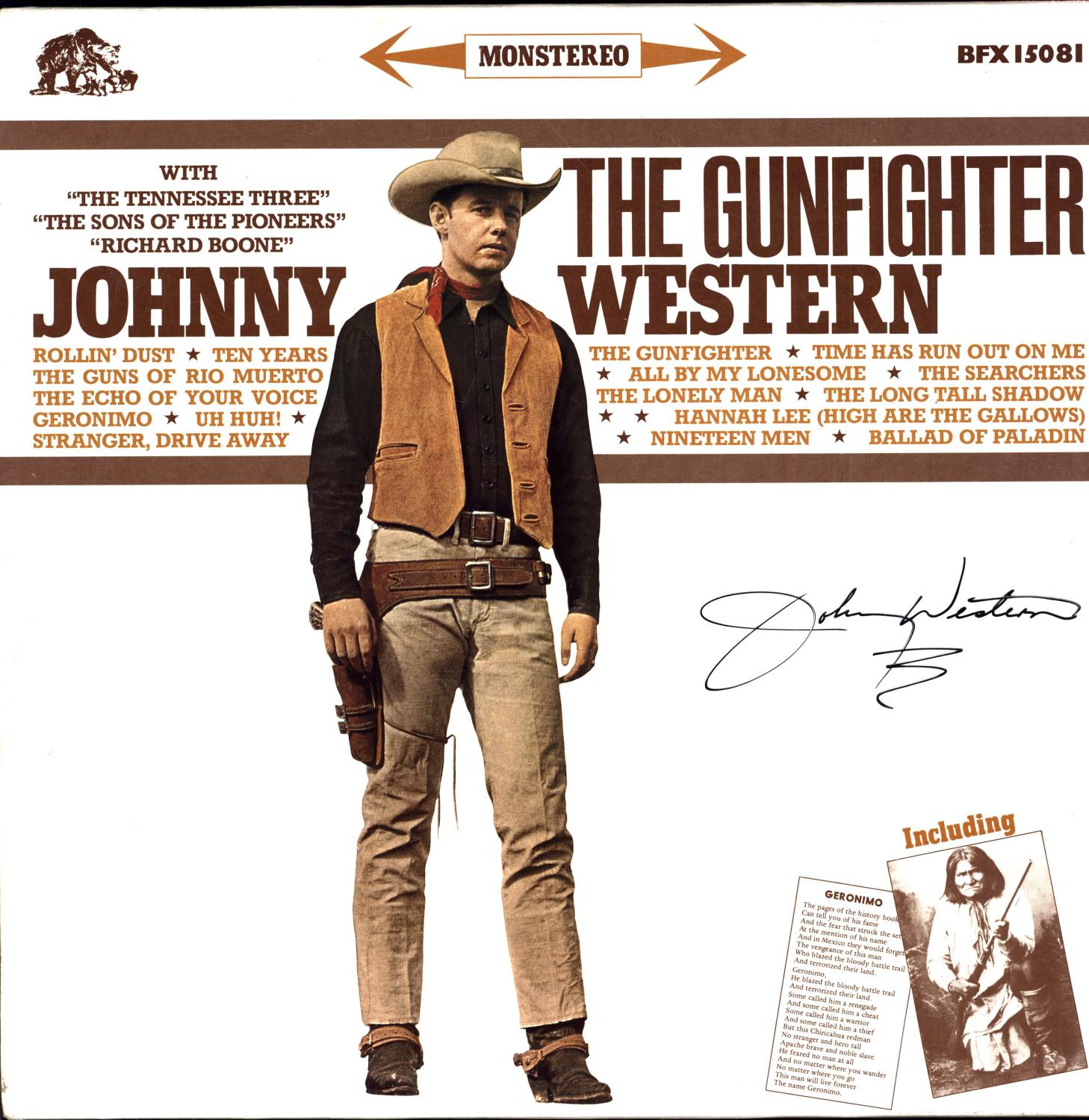 The Gunfighter (SIGNED VINYL WESTERN VOCALS LP) by Johnny Western ...