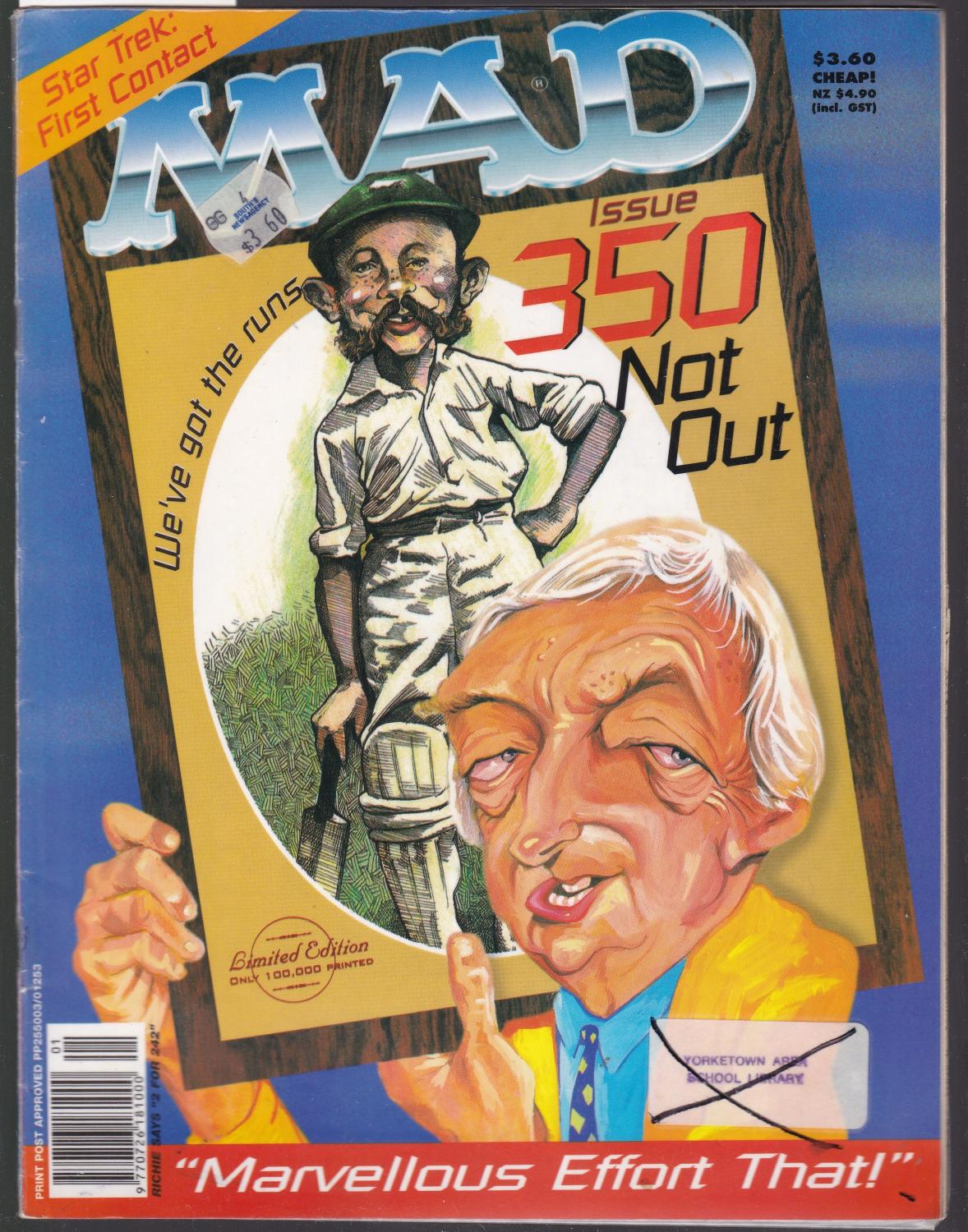 Mad Magazine - Australian Mad Issue 350 - Not Out by Davis, Jason [ed ...