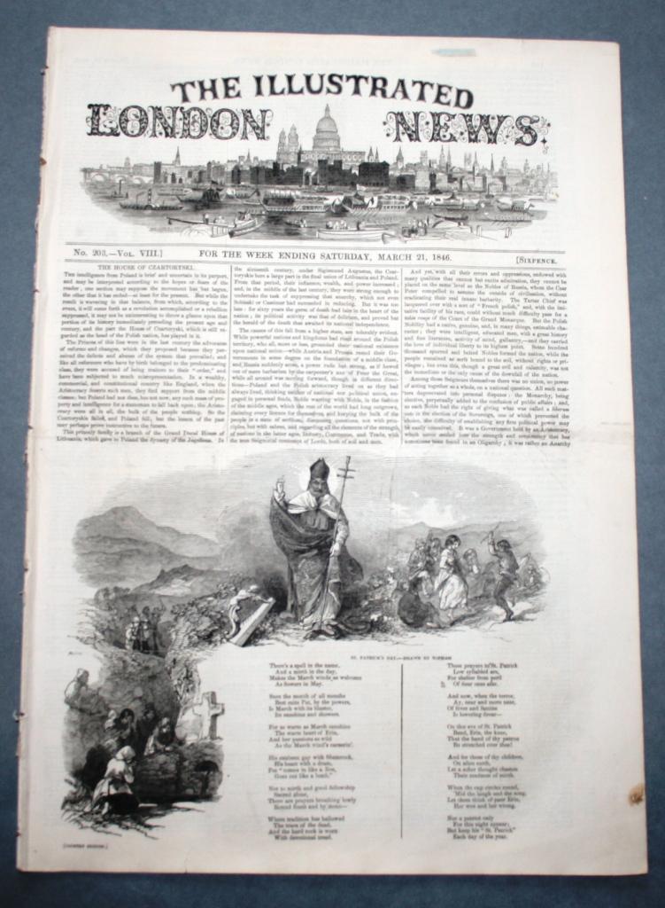 The Illustrated London News, Vol VIII, No 203 (March 21, 1846) by ...