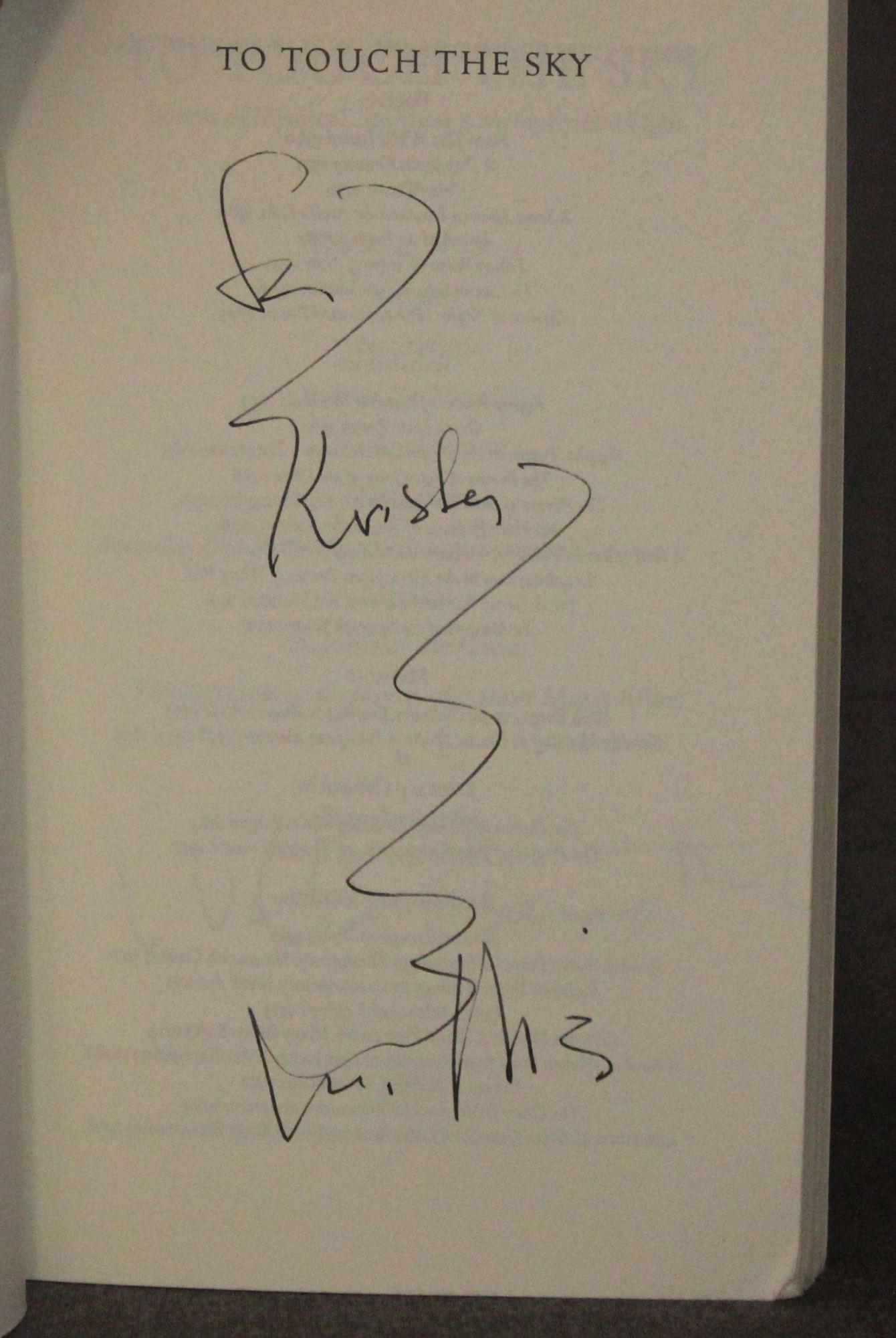 TO TOUCH THE SKY: POEMS OF MYSTICAL, SPIRITUAL & METAPHYSICAL LIGHT by ...