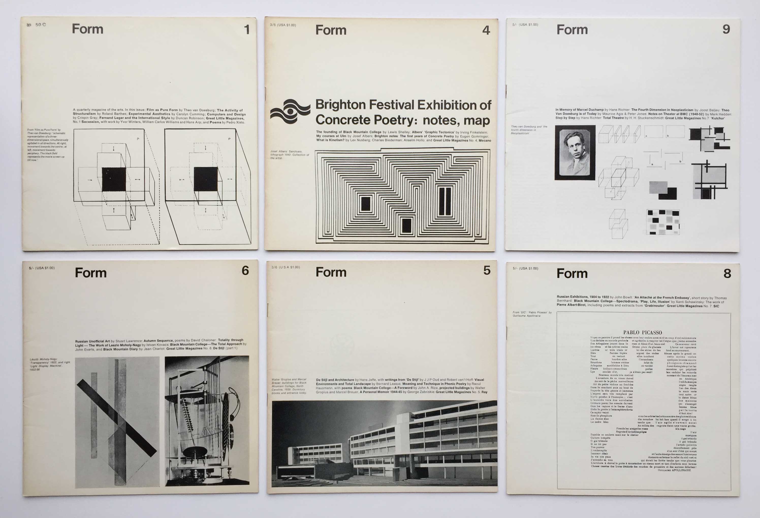 Form Magazine (Complete Set 1-10) by Edited by Philip Steadman, Stephen ...