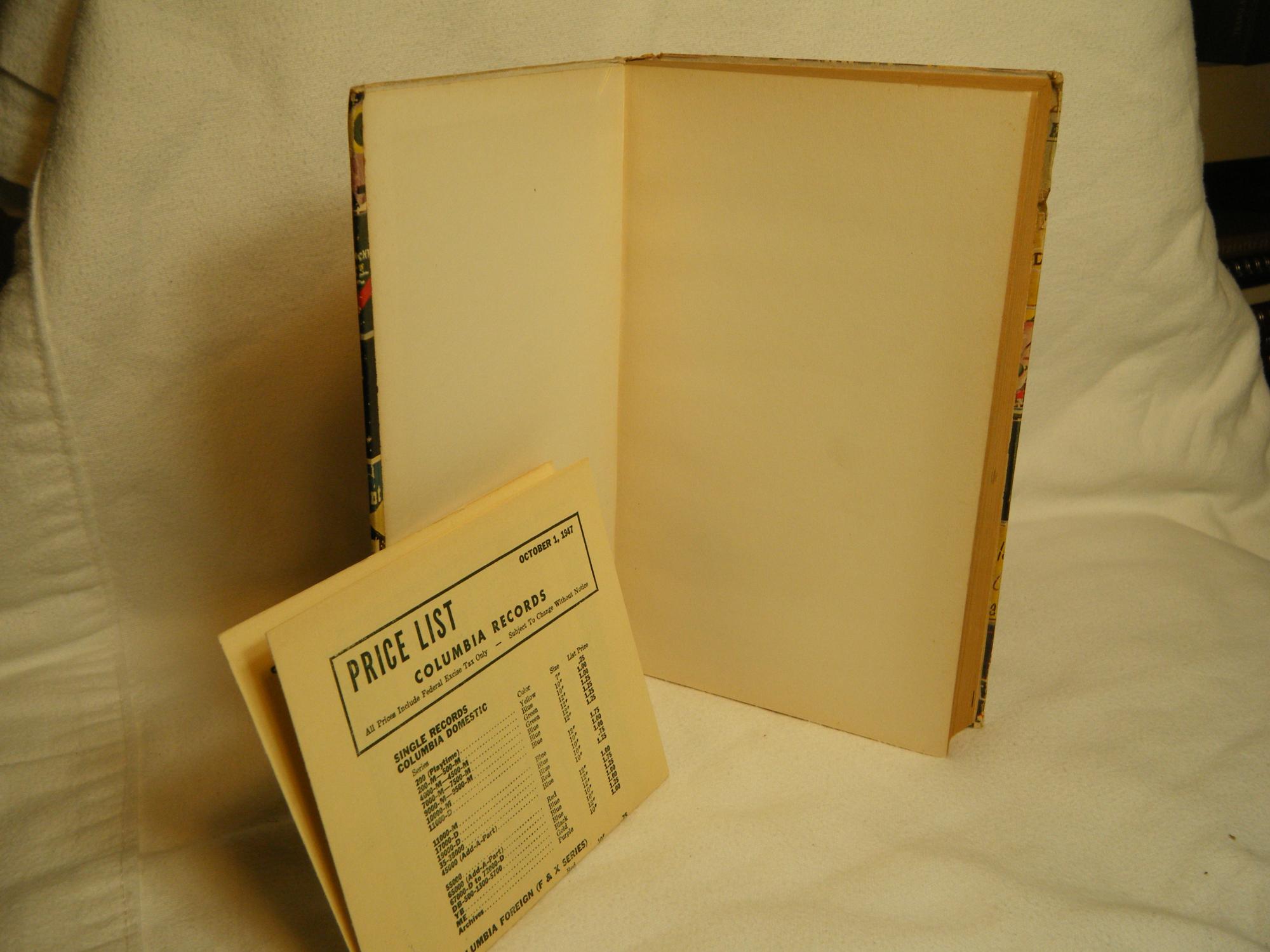 Columbia 1948 Record Catalog: Very Good Hardcover (1947) First Edition ...