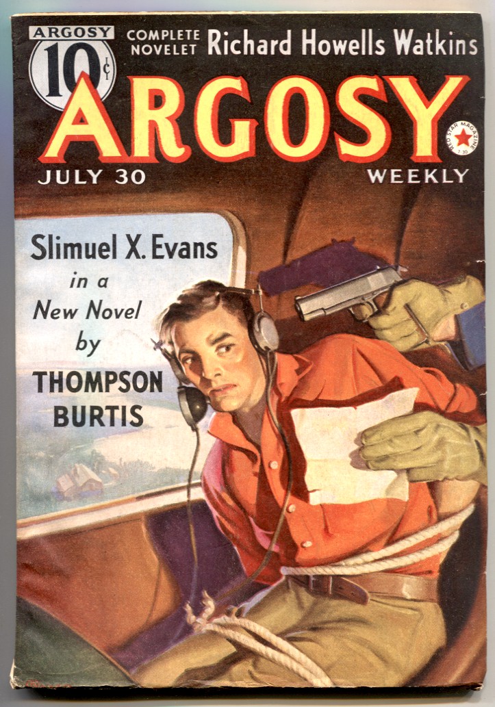 Argosy Pulp July 30 1938- Invasion of America- Slimuel X Evan VF: (1938 ...