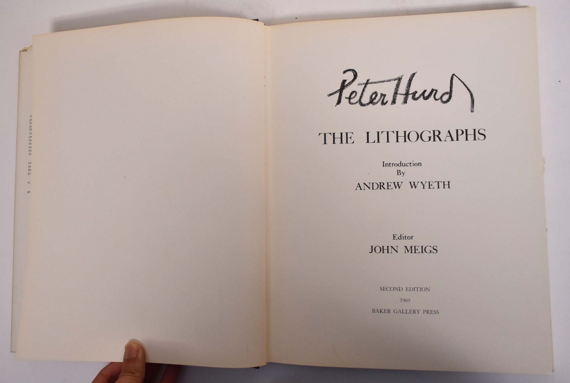 Peter Hurd: The Lithographs de Meigs, John (editor) with Introduction ...
