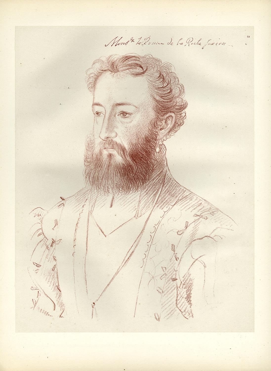 CHARLES DE BOURBON-ROCHE SUR YON-PORTRAIT-P.59 'Monsieur le Prince de ...