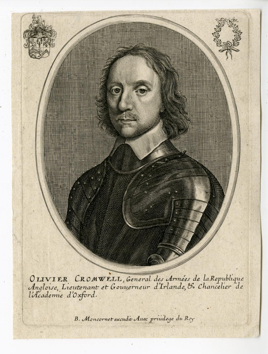 Antique Print-OLIVER CROMWELL-STATESMAN-PORTRAIT-MONCORNET after WALKER ...