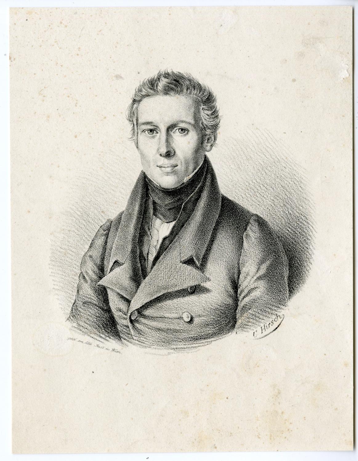 Antique Print-PORTRAIT-GENTLEMAN-HIRSCH after unknown artist-c.1840 ...