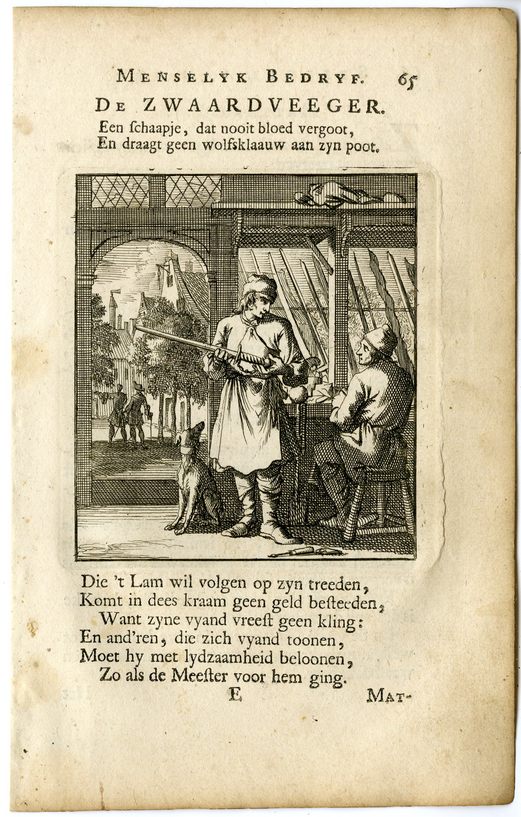Antique Print-PROFESSION-ZILVERSMIT-SILVERSMITH-Luiken-Clara-c.1700 by ...
