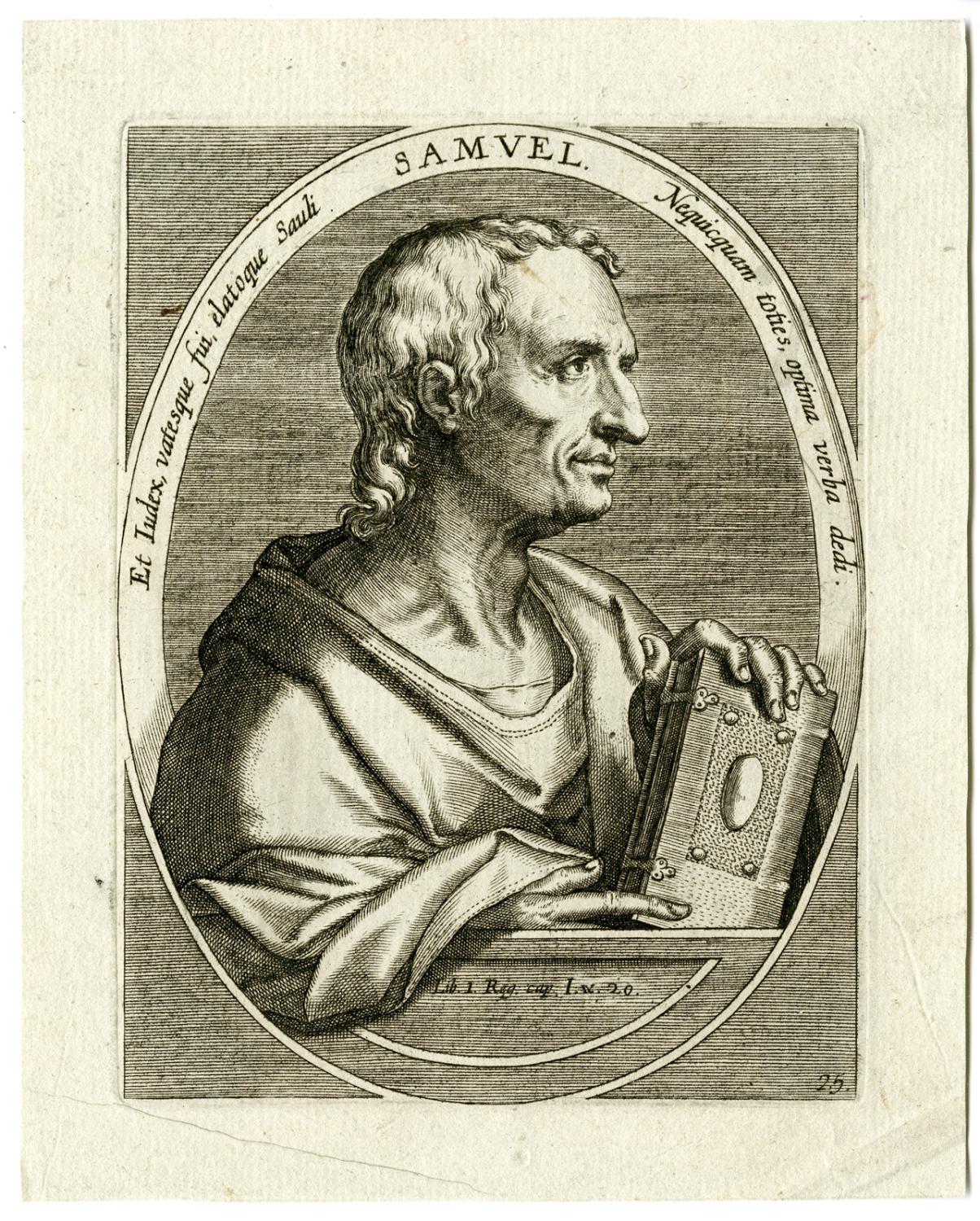 Antique Print-SAMUEL-HEBREW PROPHET-PORTRAIT-BIBLE-GALLE after GALLE ...