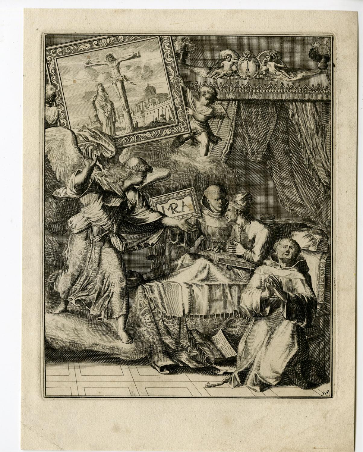 Antique Print-SICK MAN-ACCEPT DEATH-JESUS-CRUCIFIXION-30-HOOGHE after ...