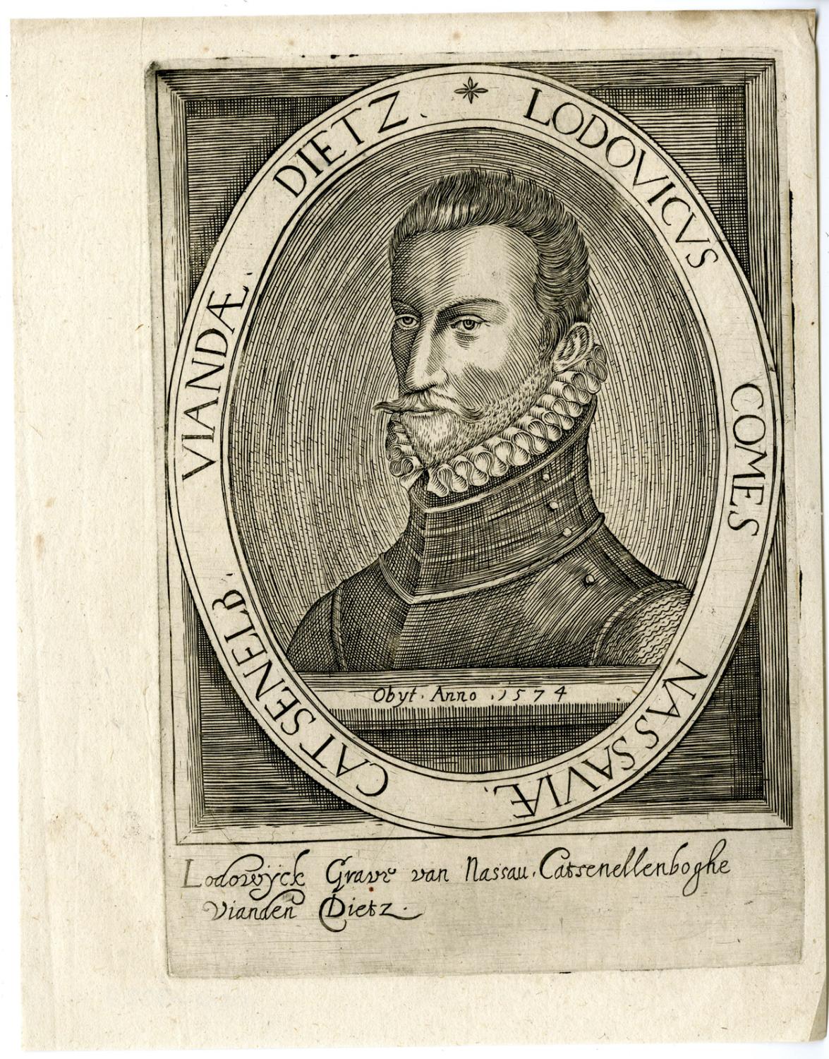 Antique Print-LOUIS-LODEWIJK-COUNT OF NASSAU-PORTRAIT-VAN METEREN-1640 ...
