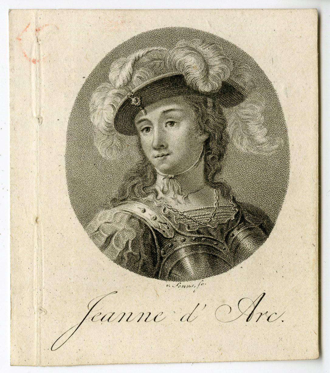 Antique Print-JOAN OF ARC-JEANNE D'ARC-MAID-ORLEANS-PORTRAIT-SENUS ...