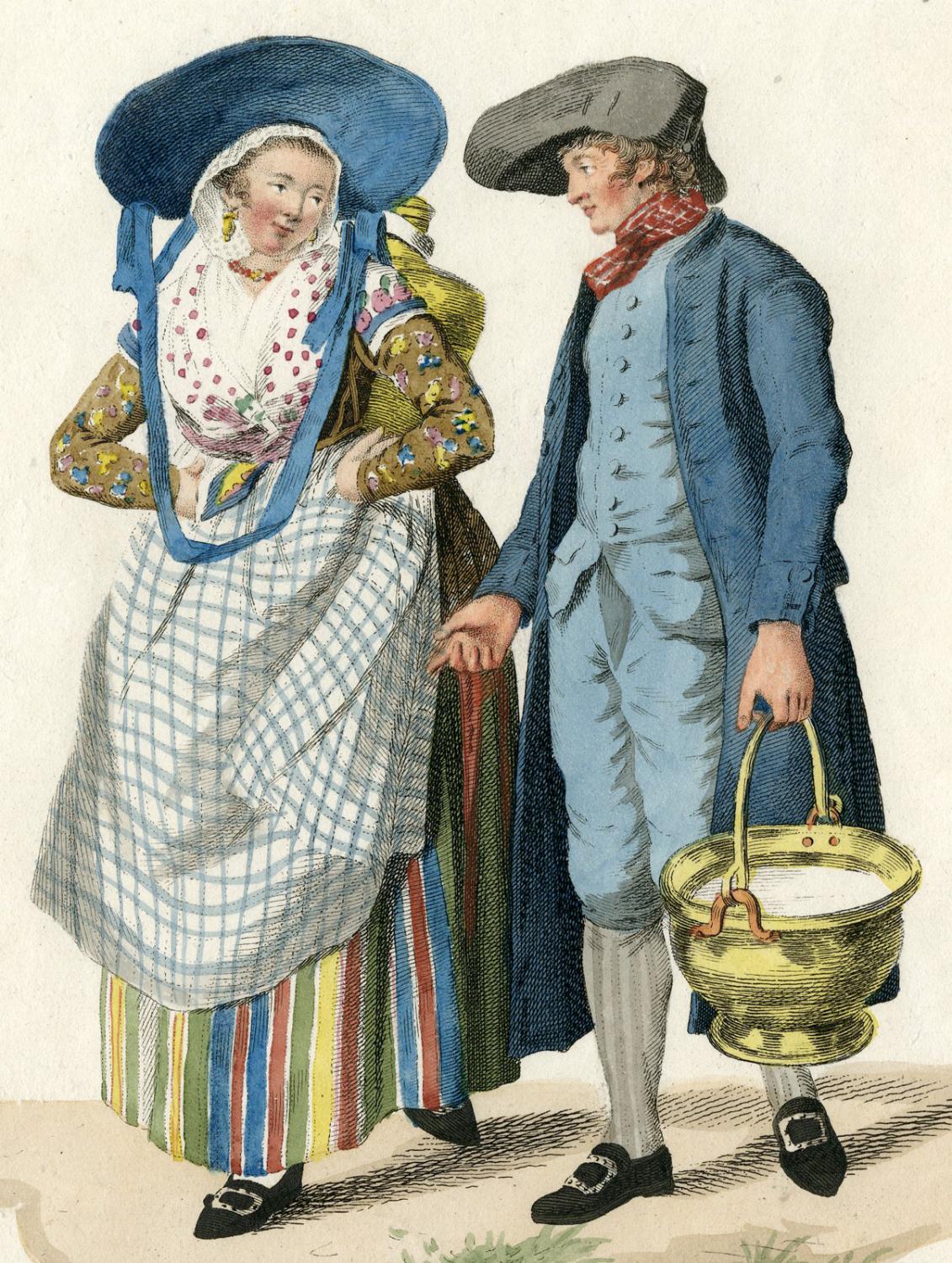 Antique Print-COSTUME-DUTCH-FARMER-GELDERLAND-MILK-LOUIS PORTMAN after ...