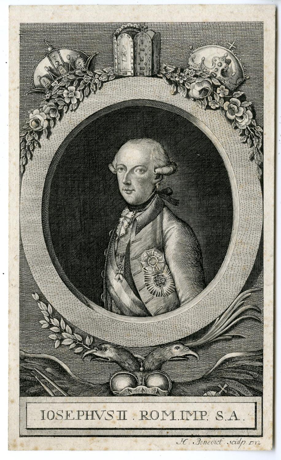 Antique Print-JOSEPH II-HOLY ROMAN EMPEROR-PORTRAIT-BENEDICT after ...