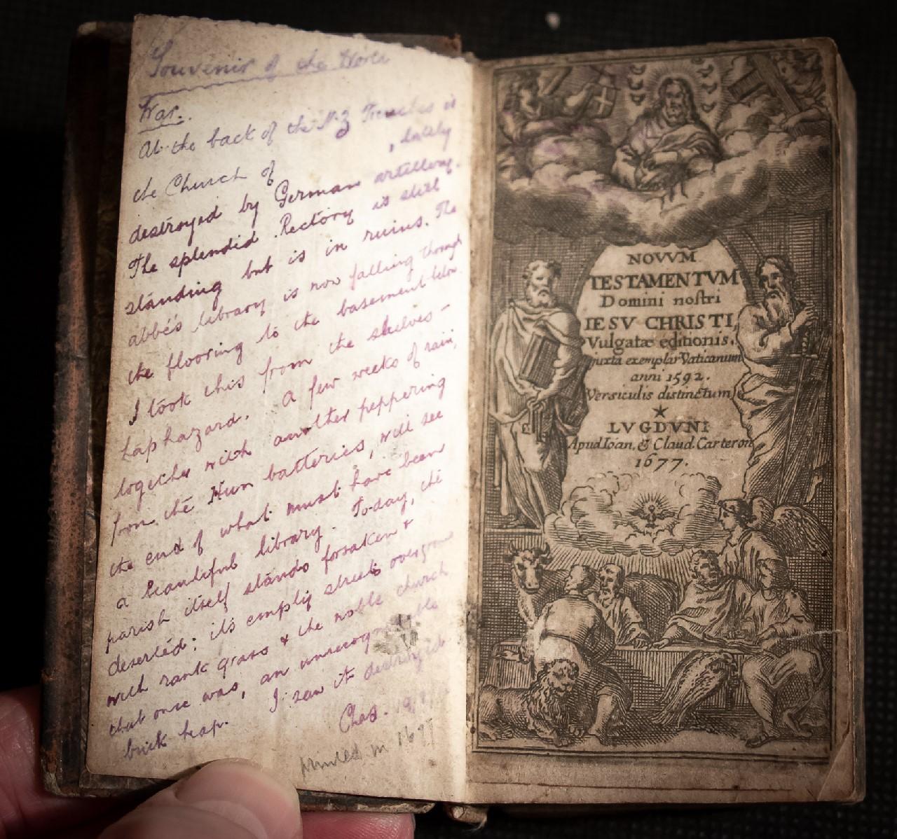 Novum Testamentum domini nostri Jesu Christi par [WWI Soldier] Bible ...