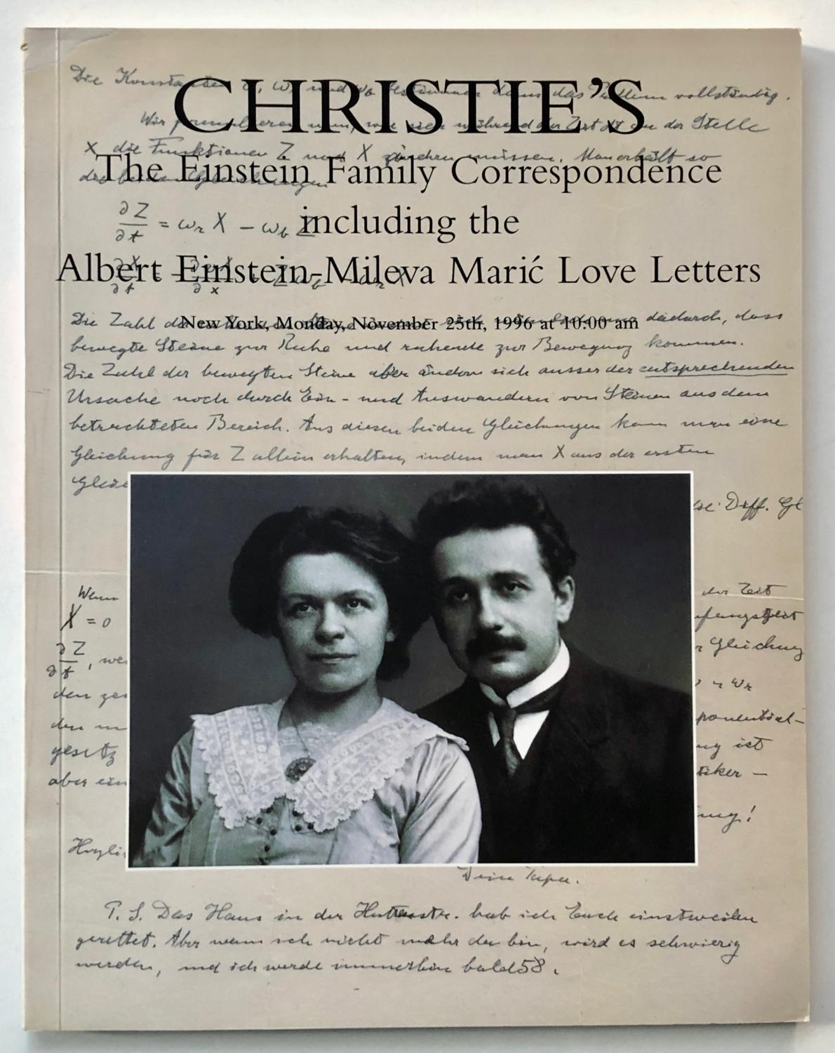 Christie's: The Einstein Family Correspondence including the Albert ...