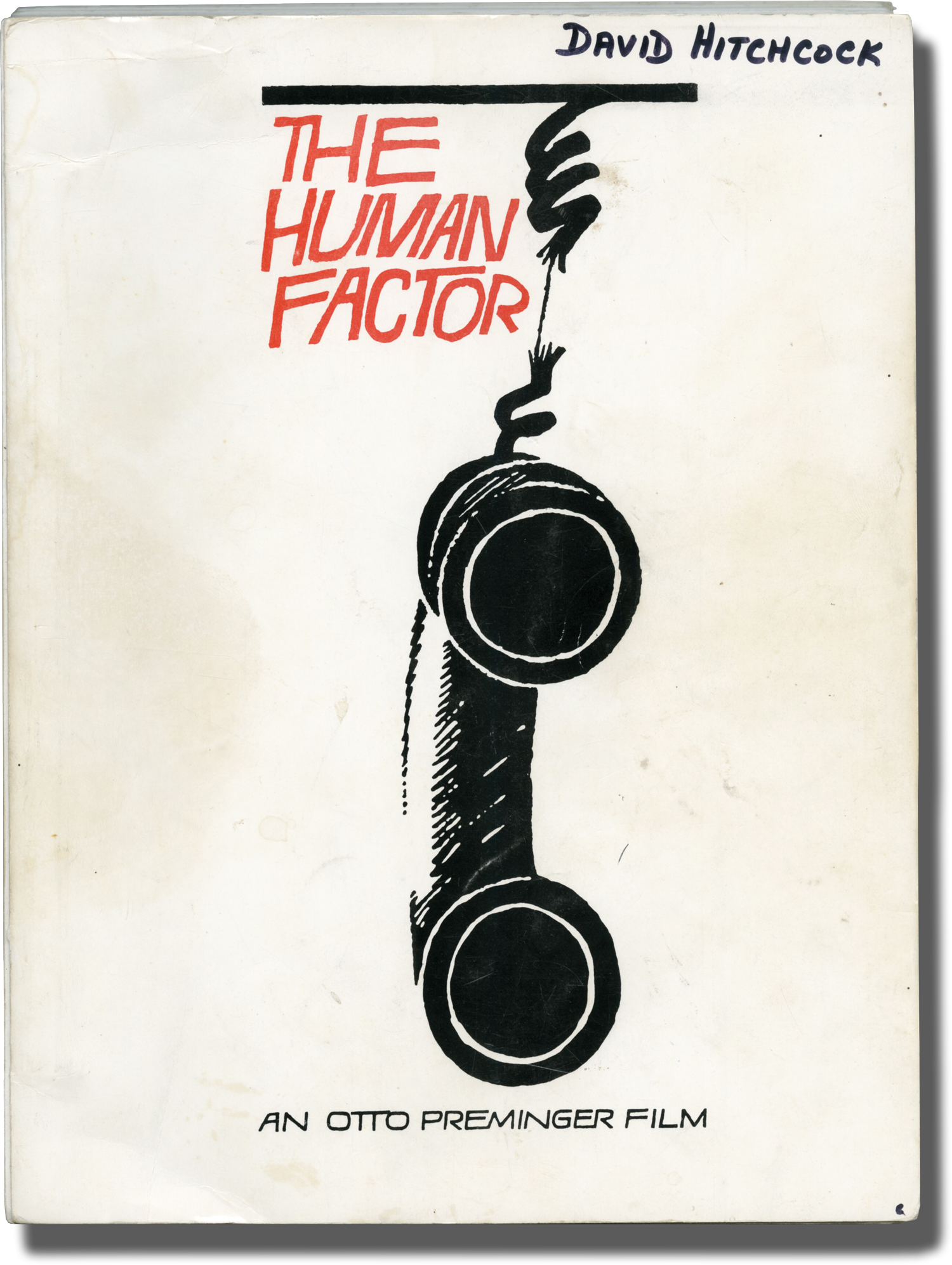 The Human Factor (Original screenplay for the 1979 film) by Otto ...