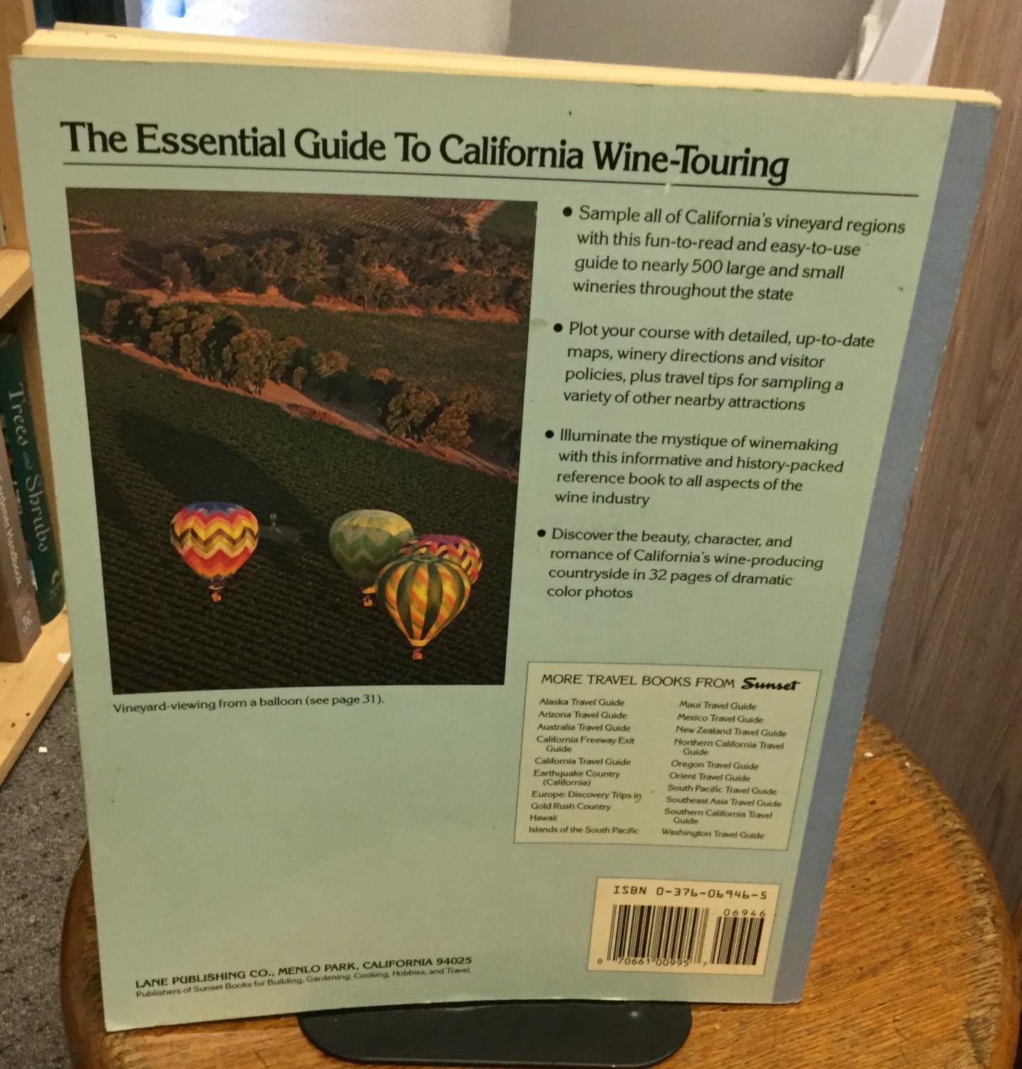 Sunset Guide to Wine Country California by Editors of Sunset Books and ...