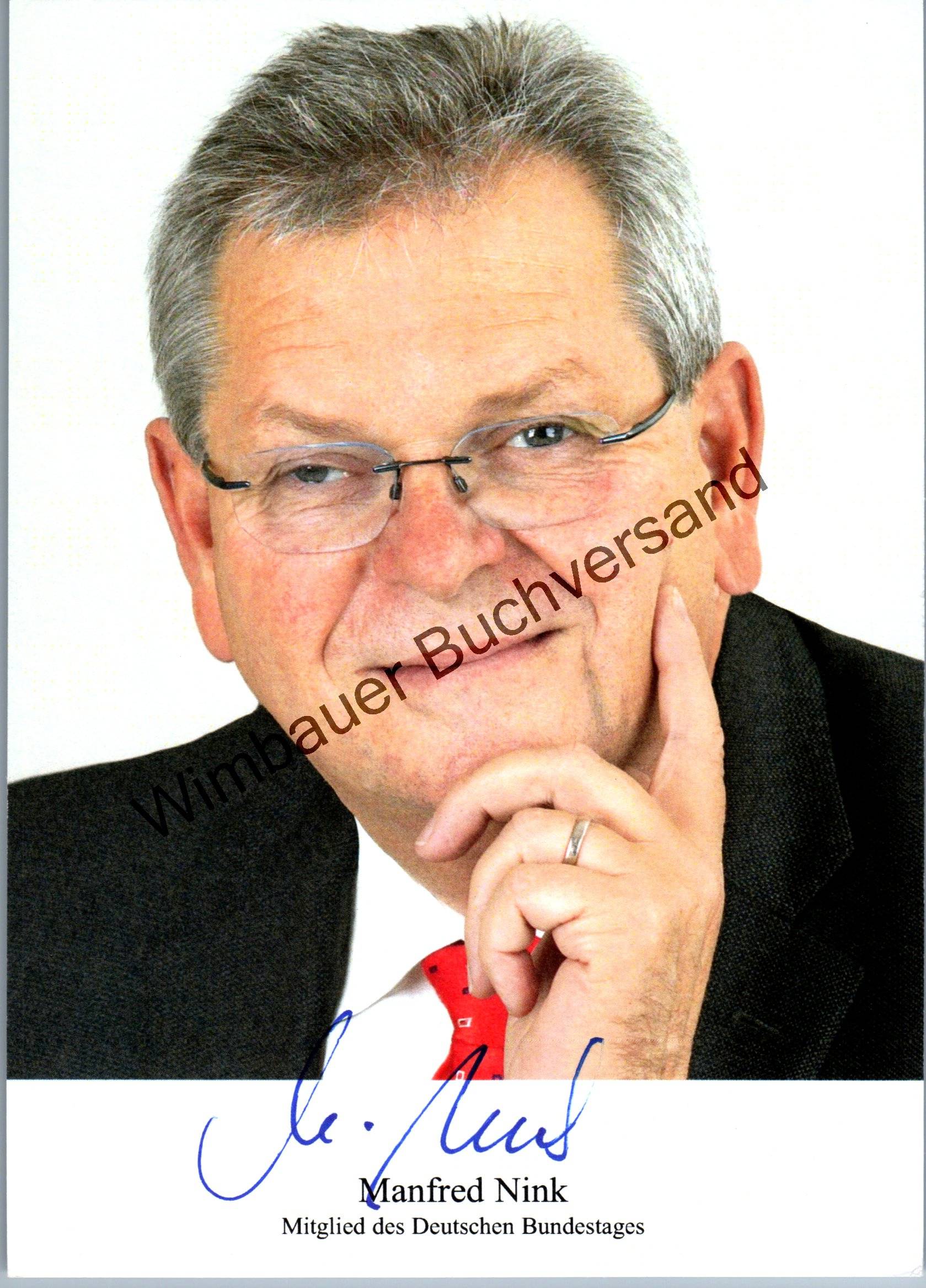 Original Autogramm Manfred Nink MdB SPD /// Autogramm Autograph ...