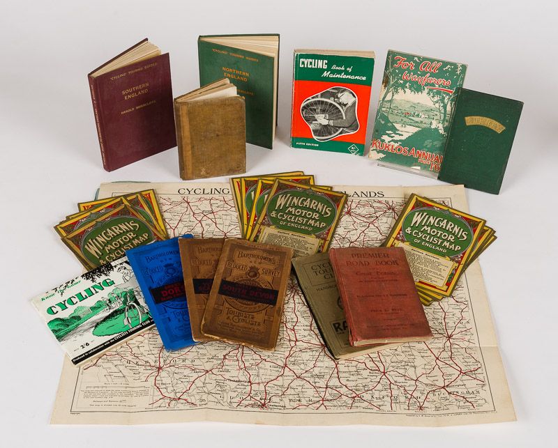Collection of British Cycling and Touring Books and Maps. 1: J.G ...