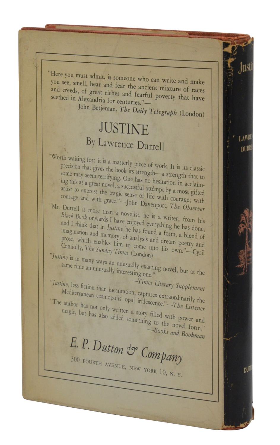 Justine by Durrell, Lawrence: Very Good (1957) First American Edition ...