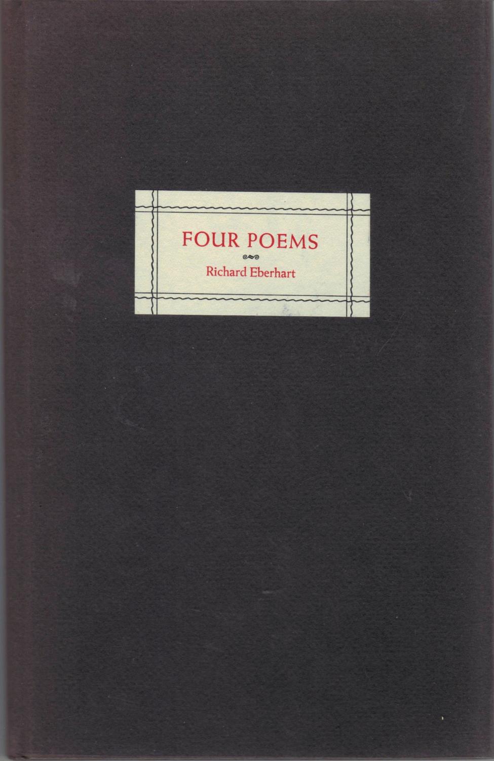 Four Poems by Eberhart, Richard: Fine Hardcover (1980) Limited Edition ...