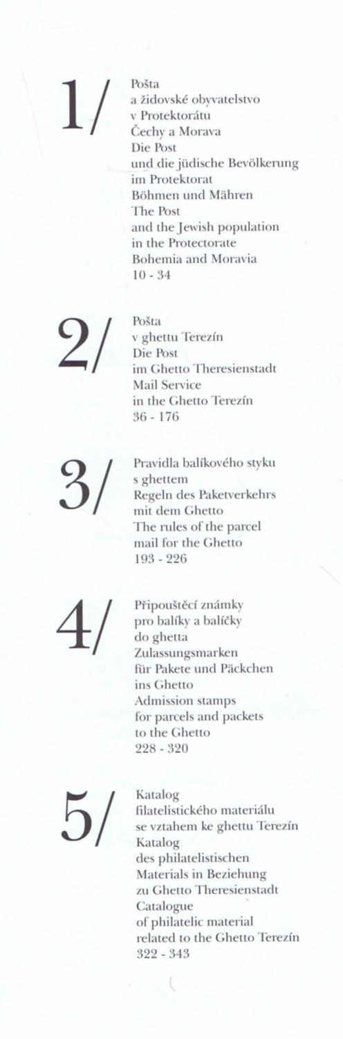 POSTA V GHETTU TEREZIN / DIE POST IM GHETTO THERESIENSTADT / MAIL ...