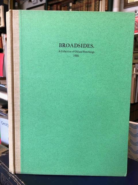 Broadsides : A Collection of Old and New Songs 1935 de Yeats, W. B. and ...