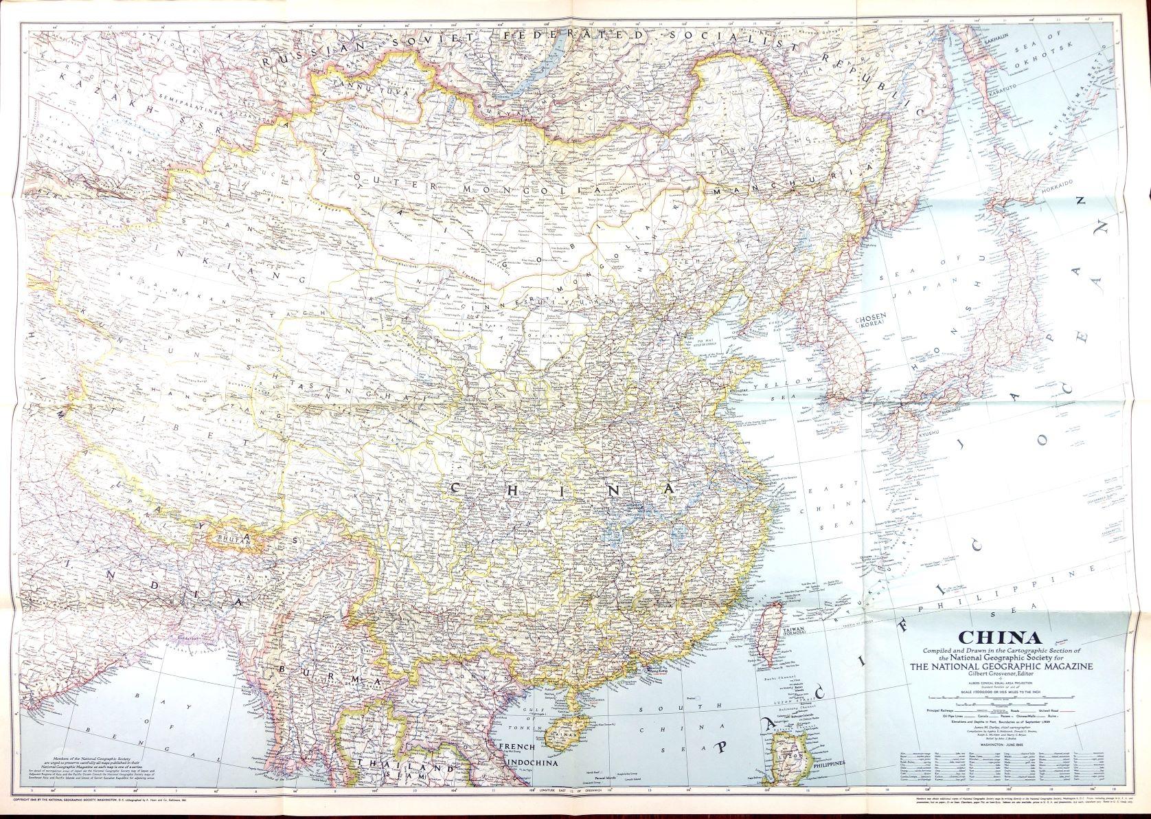 National Geographic Society Index to Map of China: CHINA Complied and ... National Geographic Society Index to Map of China: CHINA Complied and ...
