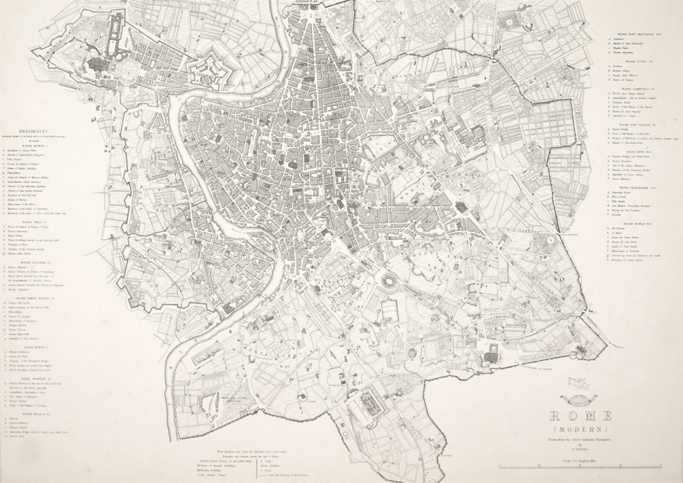 Rom, Stadtplan , Rom. - Stadtplan. - "Rome (Modern ...