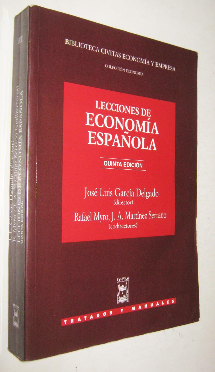 Lecciones De Economia EspaÑola De Jose Luis Garcia Delgado Bien