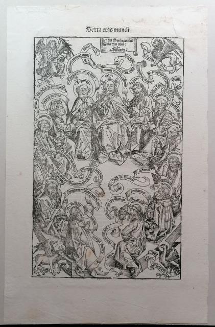 Salvator Mundi (Il Salvatore con santi e padri). by SCHEDEL, HARTMANN ...