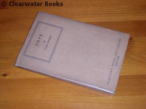 Pope. The Leslie Stephen Lecture for 1925. by LYTTON STRACHEY ...